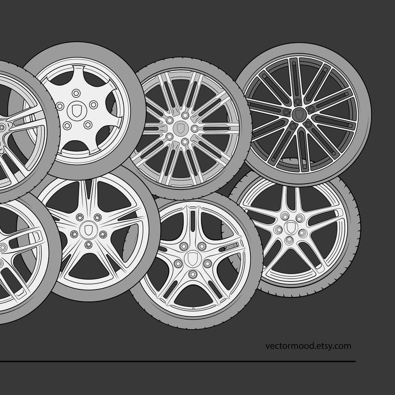 Rims Svg, Eps, Png, Transparent Background, Instant Download. - Etsy