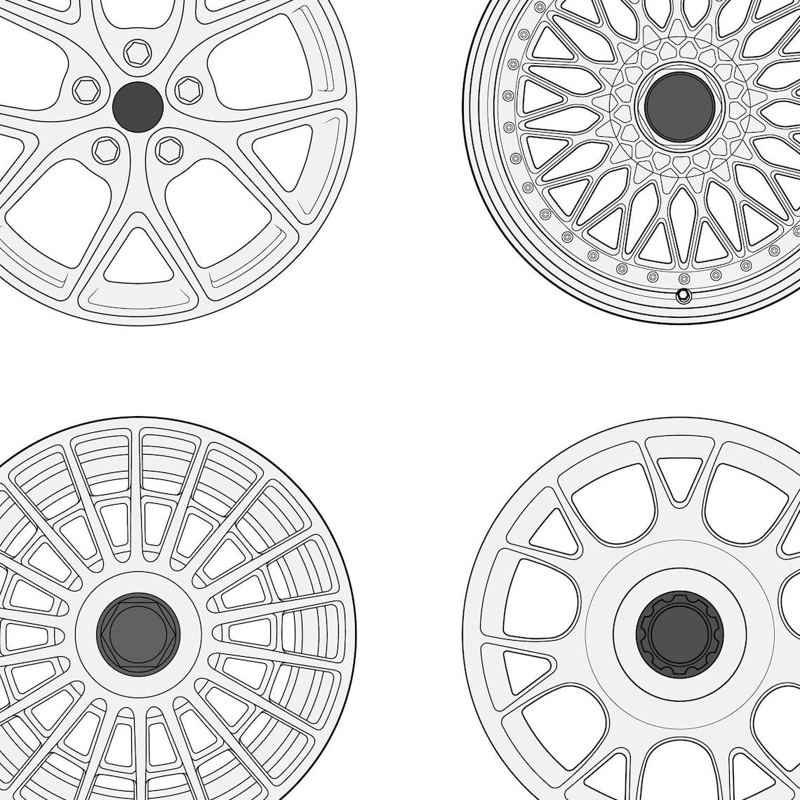 Rims SVG, PNG, Transparent Background, Instant Download. - Etsy