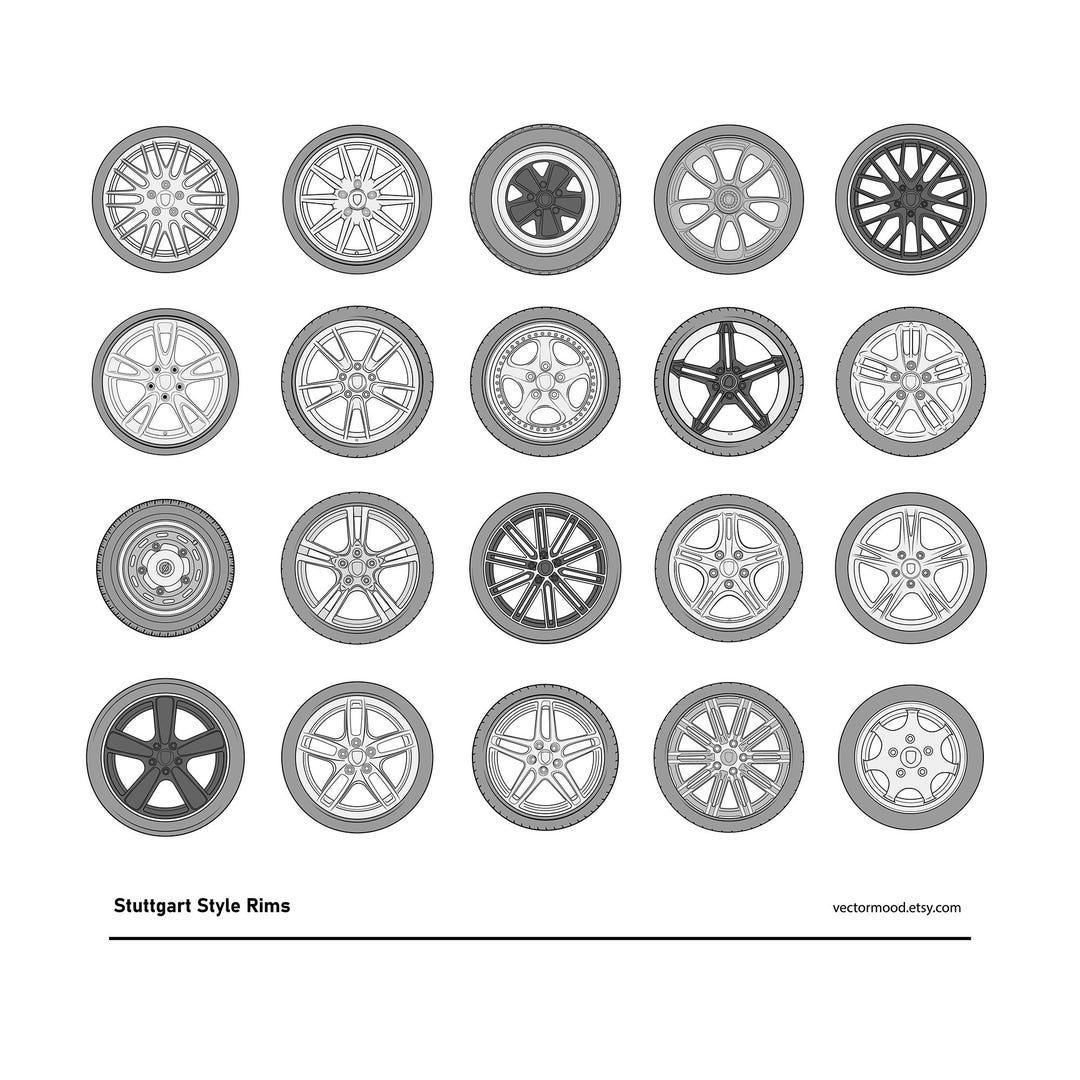 Rims Svg, Eps, Png, Transparent Background, Instant Download. - Etsy
