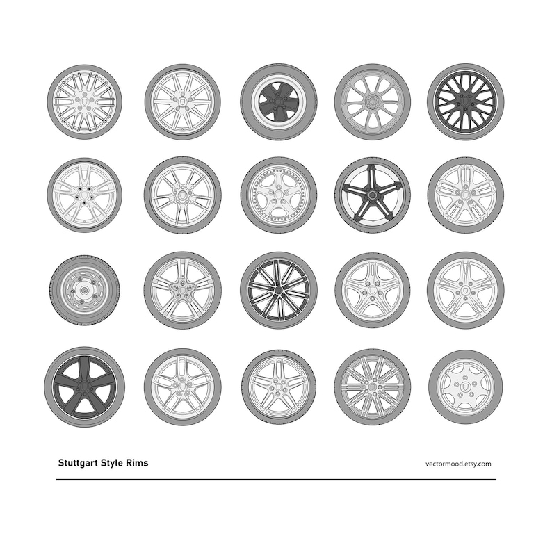 Rims Svg, Eps, Png, Transparent Background, Instant Download. - Etsy