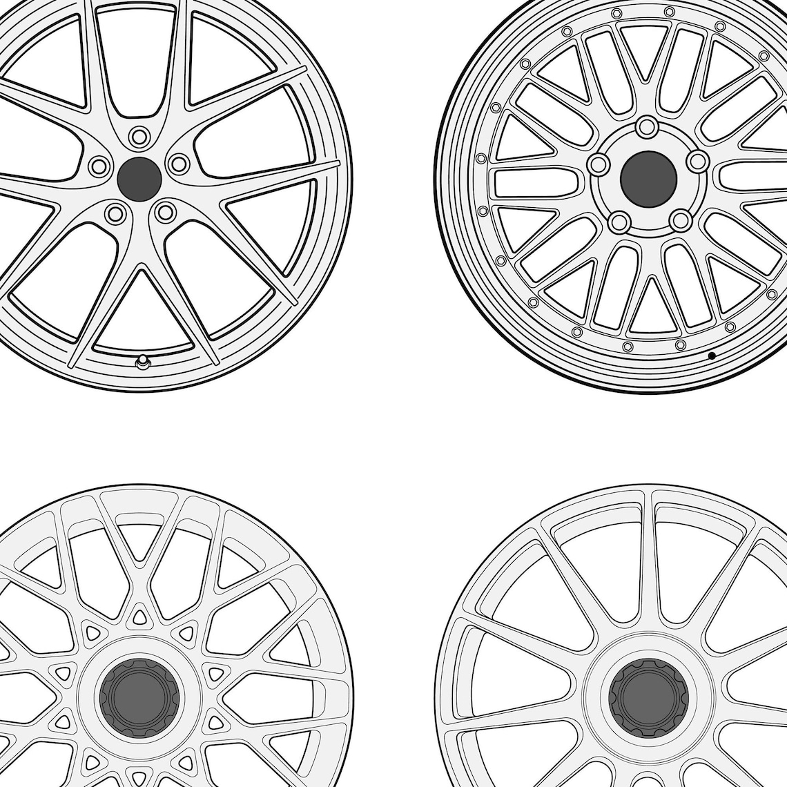 Rims SVG, PNG, Transparent Background, Instant Download. - Etsy