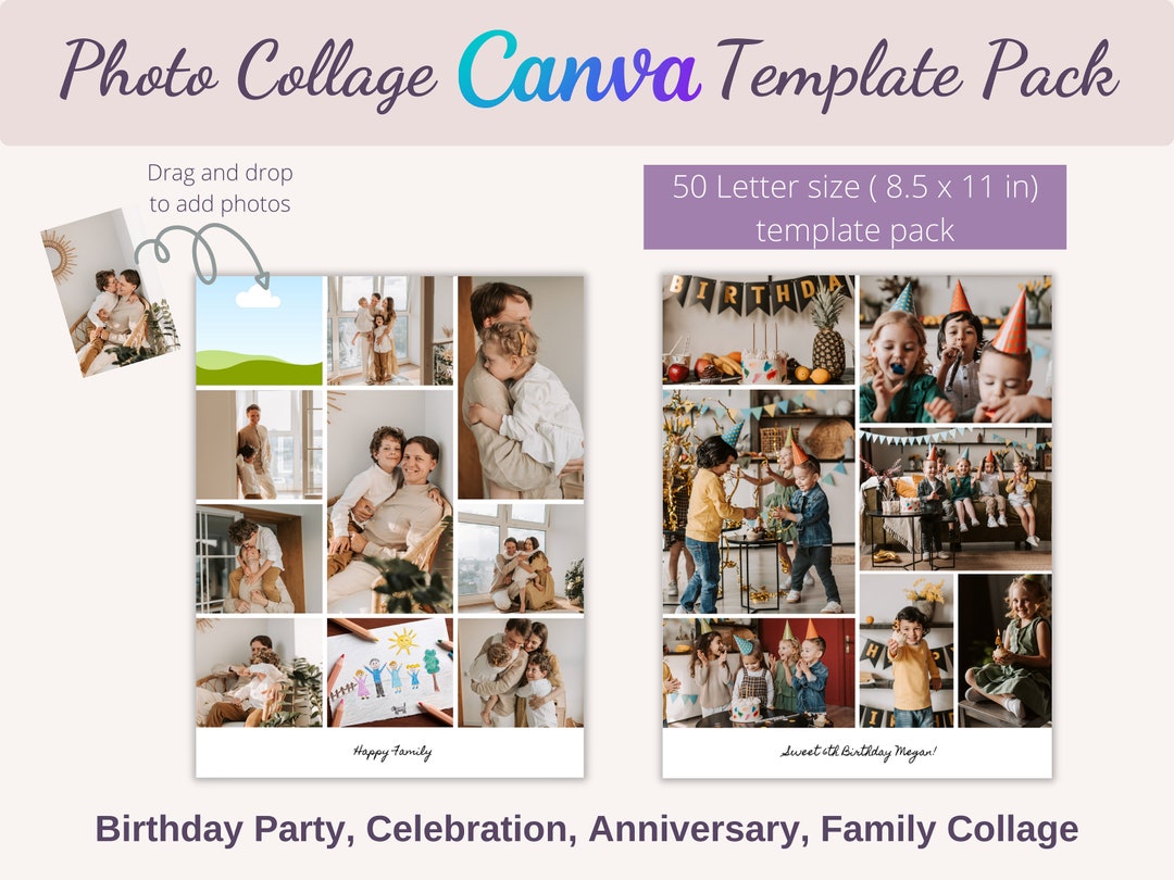 Digital Family Photo Album Canva Template, Memory Book, Photo Book ...