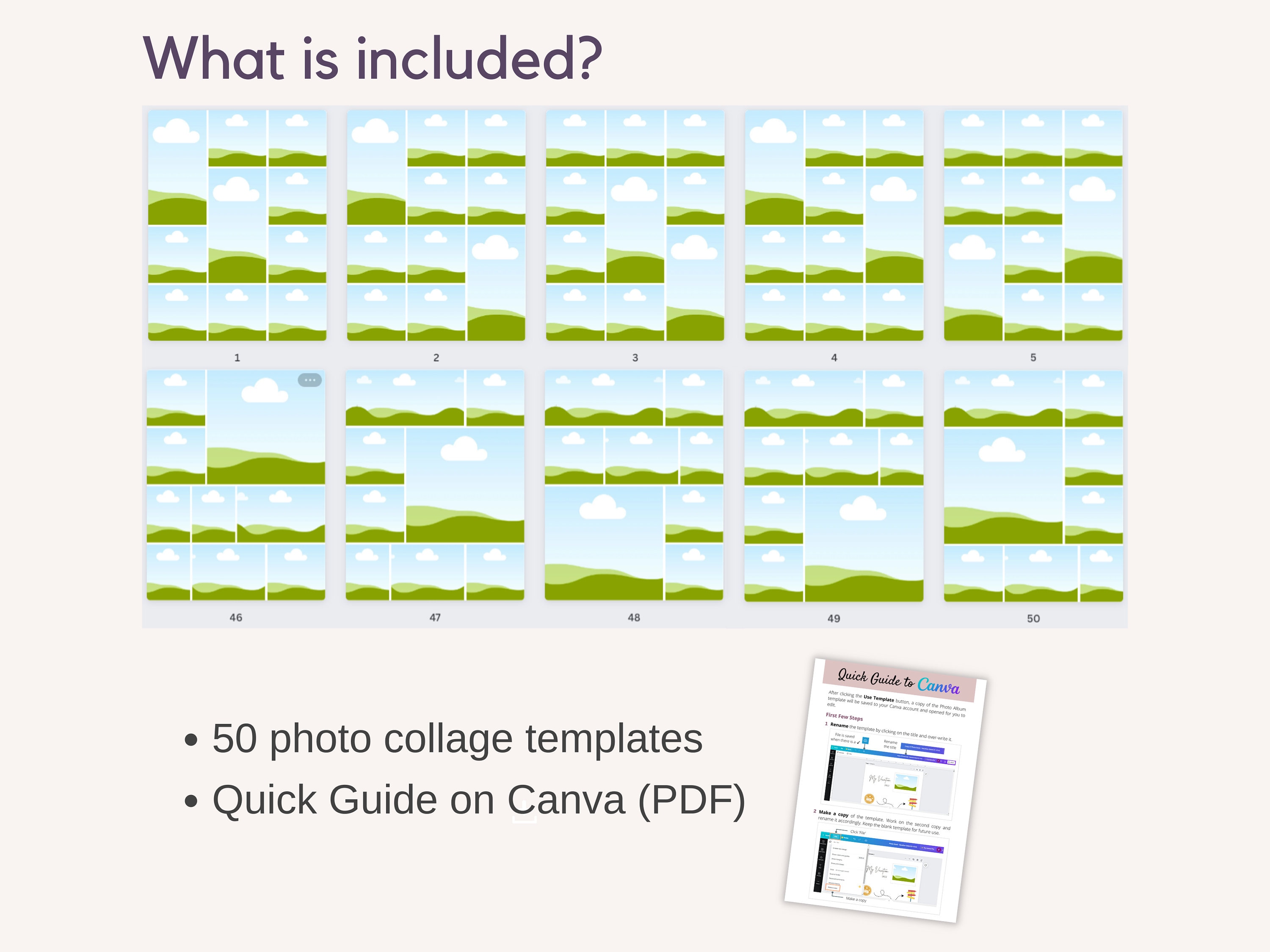 Family Photo Album, Memory Book, Photo Book Template, Photo Collage Kit ...