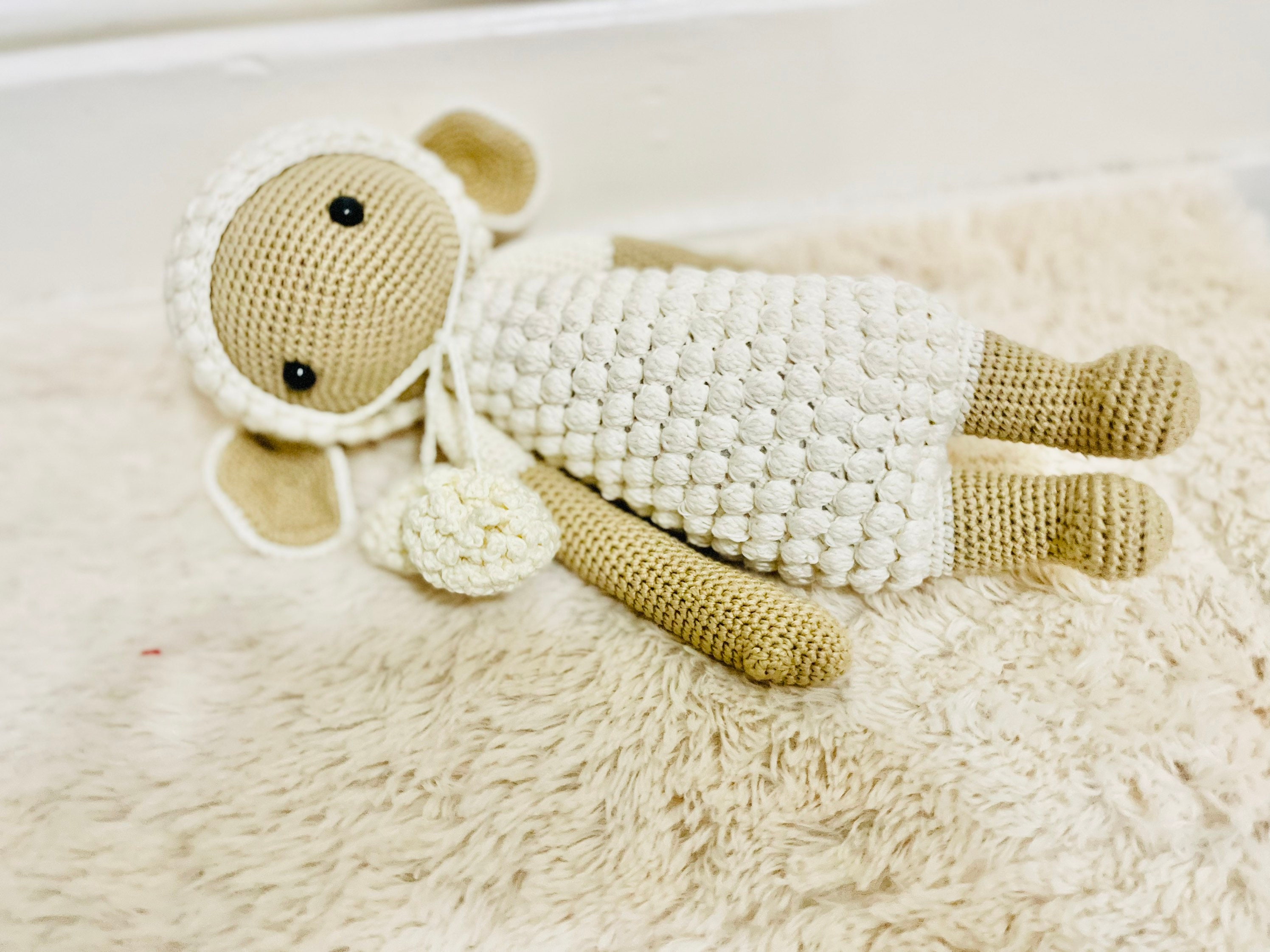 Crochet Lamb Doll Sheep Pram Toys Crochet Sheep Doll - Etsy