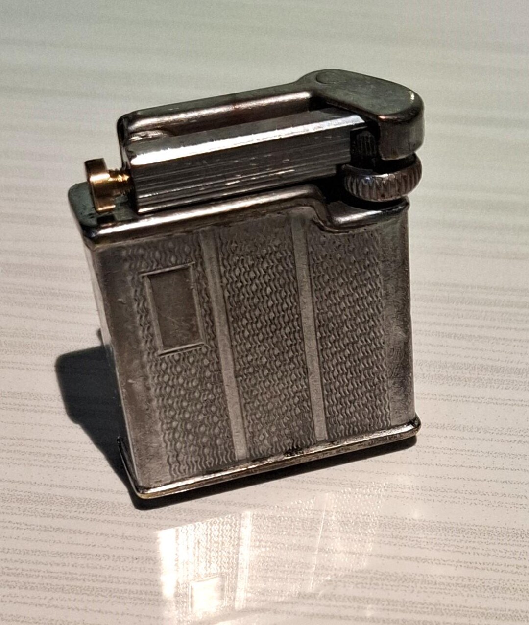 Vintage WWII MOSDA Deluxe Trench Lift Top Petrol Lighter Serviced in ...