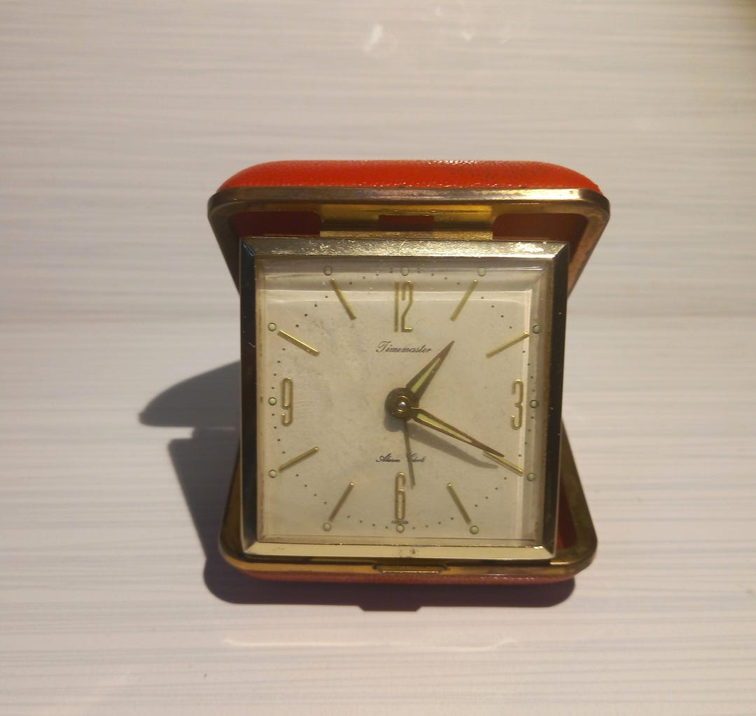 Vintage 60's Time Master Foldable Travel Alarm Clock as Shown in the ...