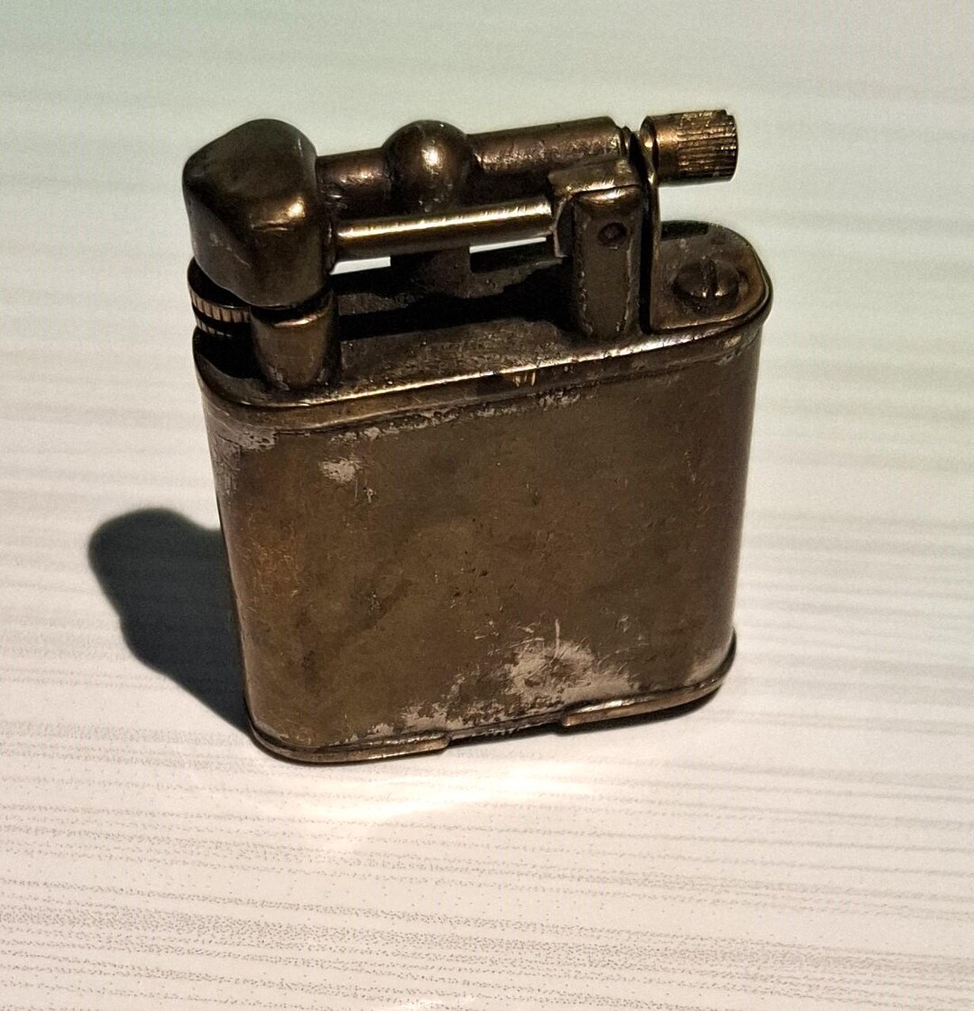 Vintage WWII Trench Brass Petrol Lighter Serviced in Good Working Order ...