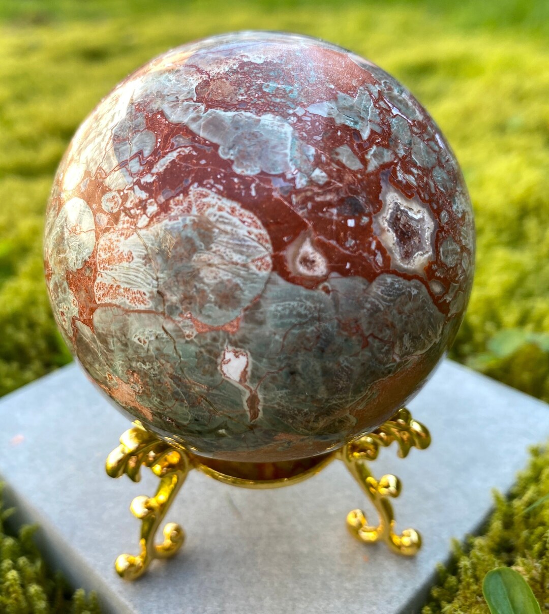 Money Agate Sphere - Etsy