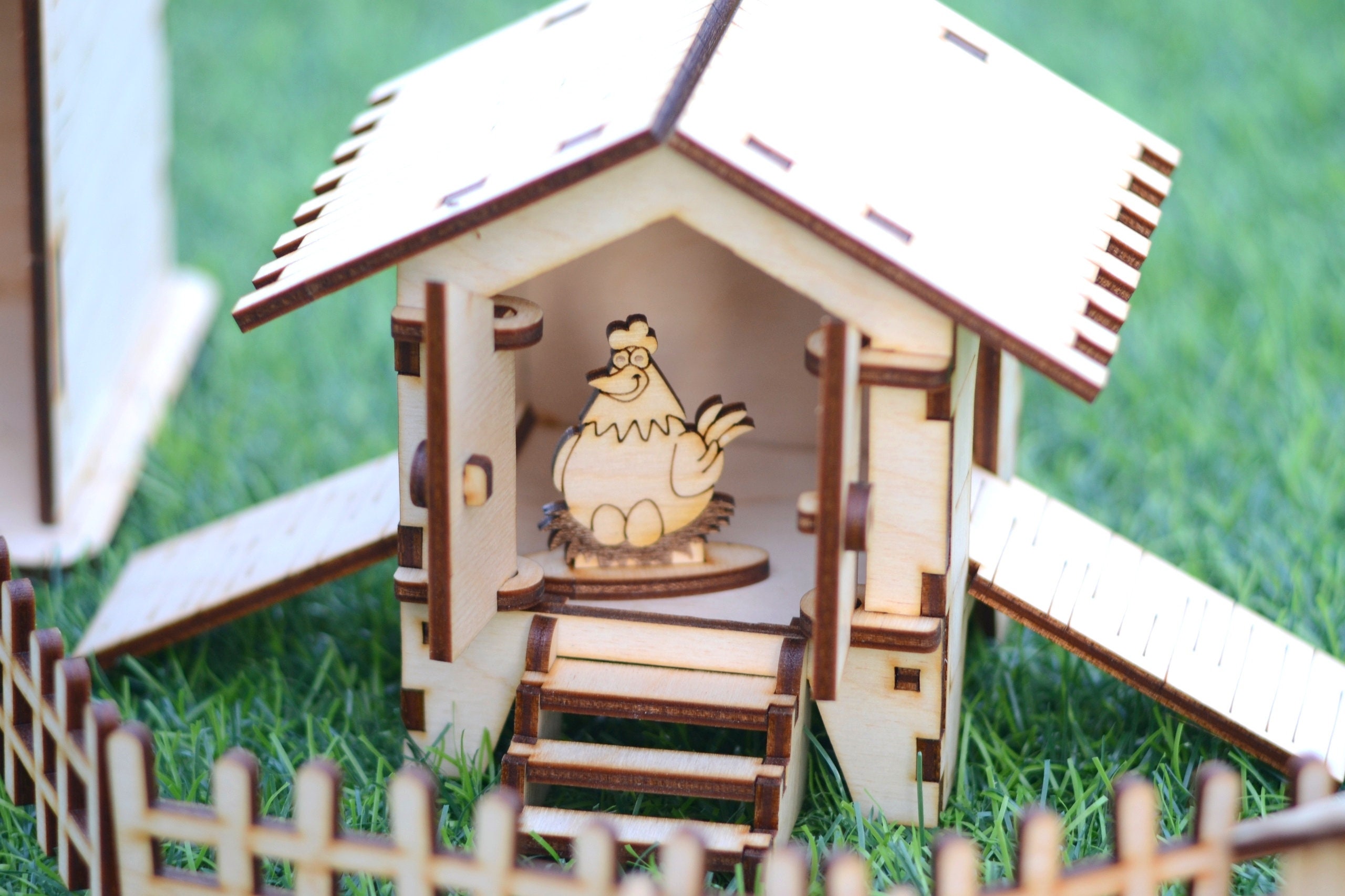 Farm – Laser Cut File - Digital Template SVG +dxf+pdf+ai - Instant ...