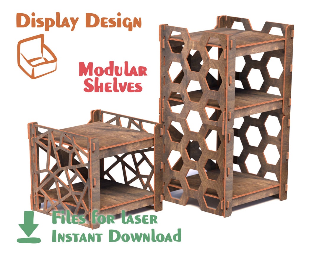 Modular Shelves - Files for Laser Cutting Machines and CNC Routers ...