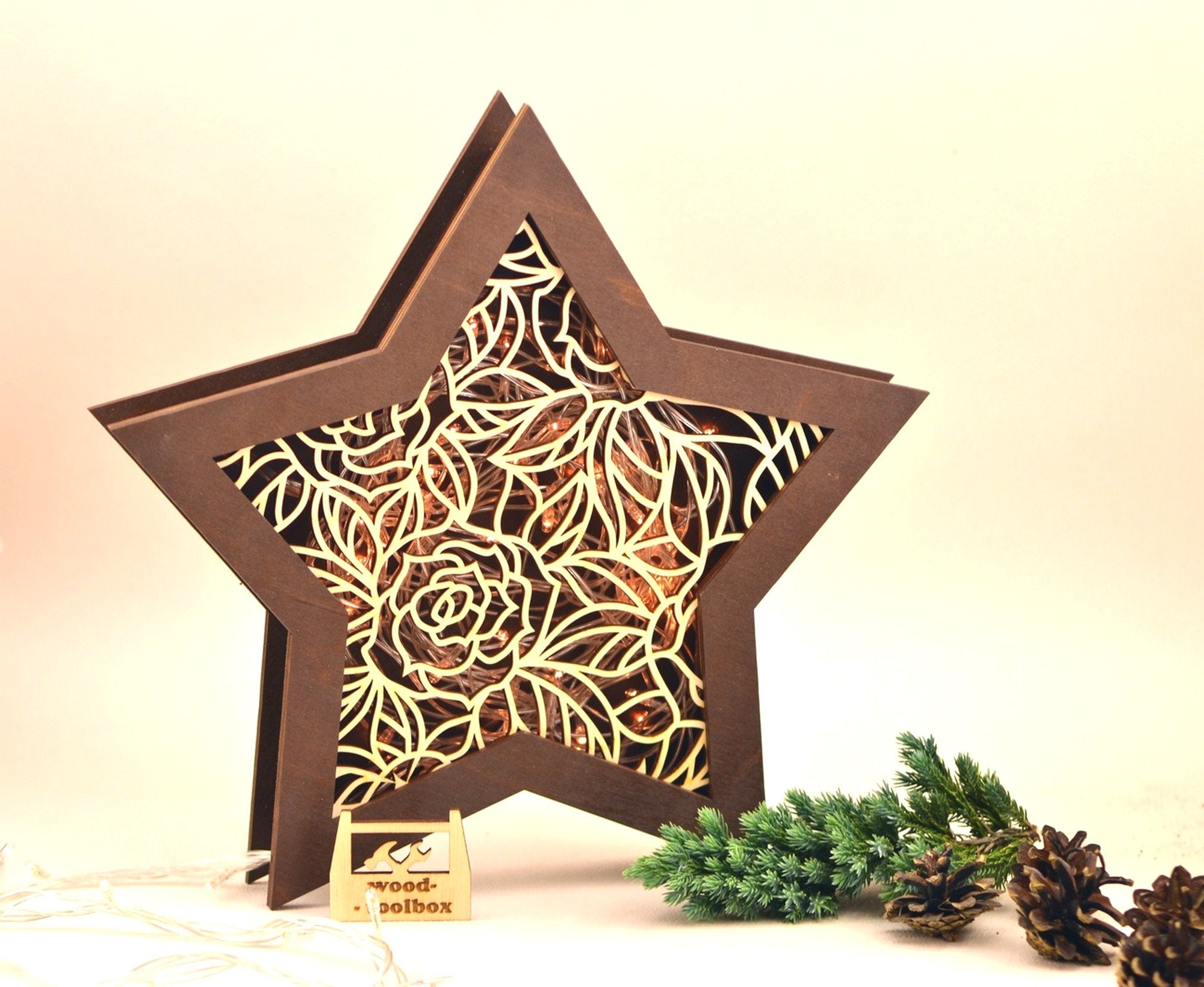 Christmas Stars (10 Pieces) – Laser Cut Files - Svg+dxf+pdf+ai ...