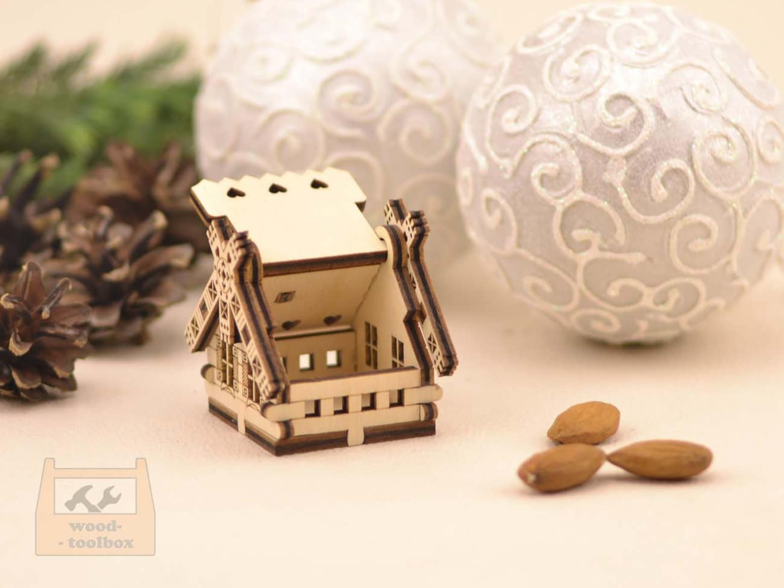 Little Christmas Houses 6 Pieces Laser Cut Files - Etsy