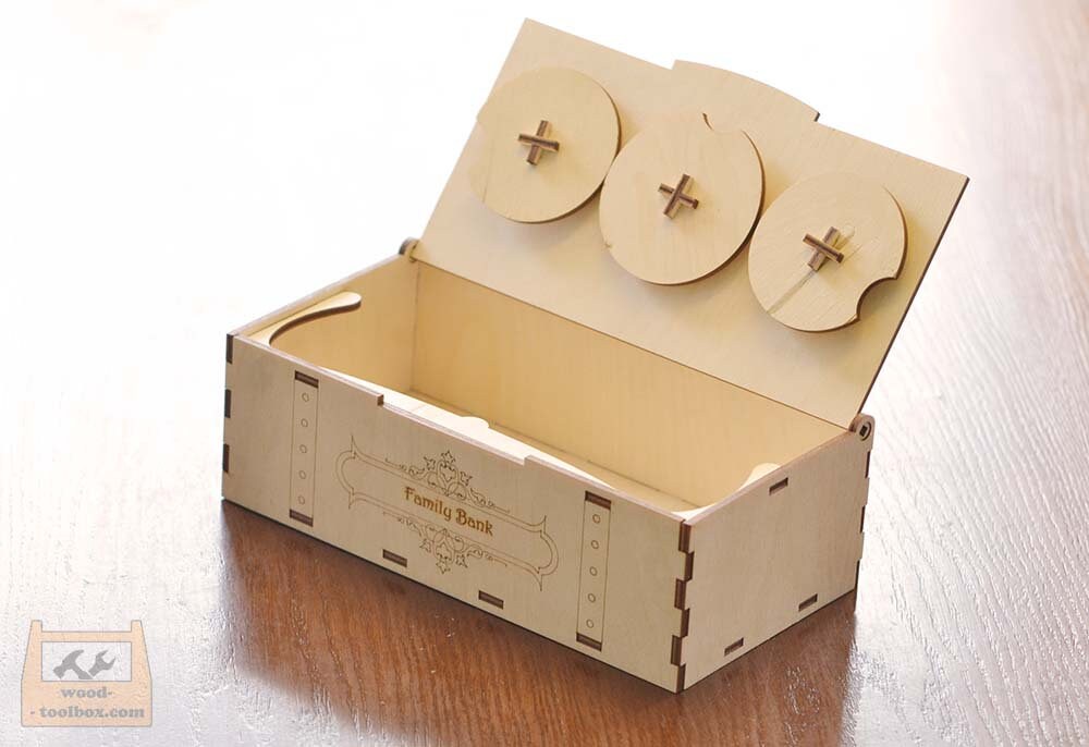 Safe With Combination Lock – Laser Cut Files SVG, PDF, CDR Digital ...