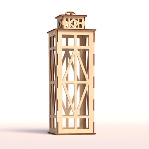 Long Lantern - Laser Cut Files. CDR, DXF, Ai, SVG Files. Instant ...