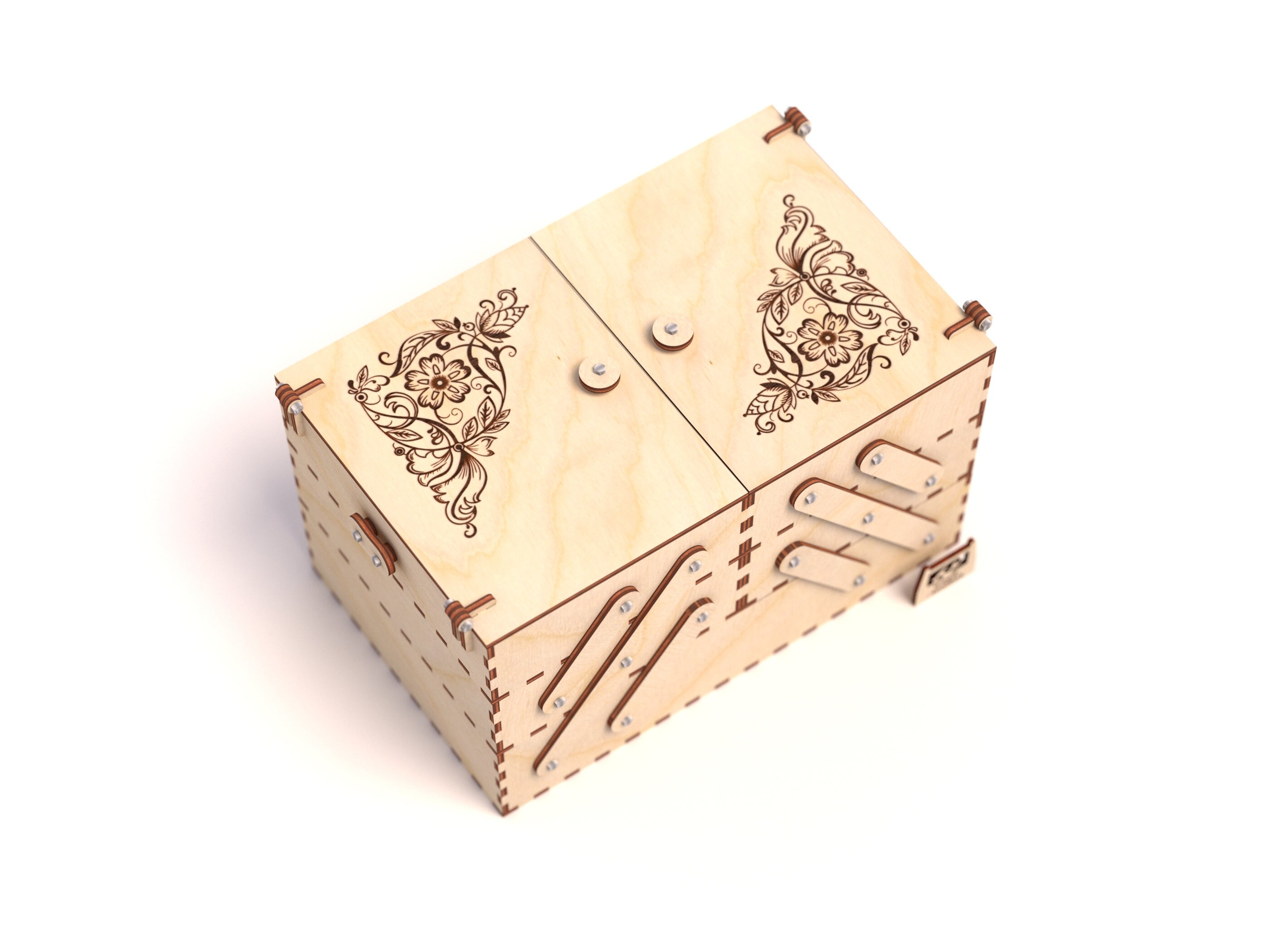 Transformer Box With 5 Compartments Laser Files CDR DXF - Etsy