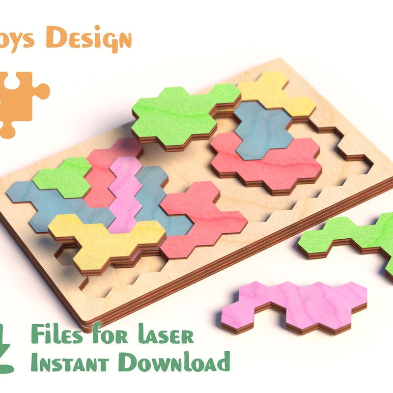 Geometric Puzzle - Etsy