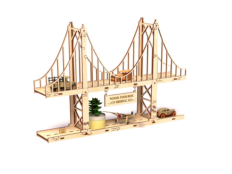Bridge Shelf - Laser Cut File, SVG - DXF - PDF Files for Laser, Laser ...