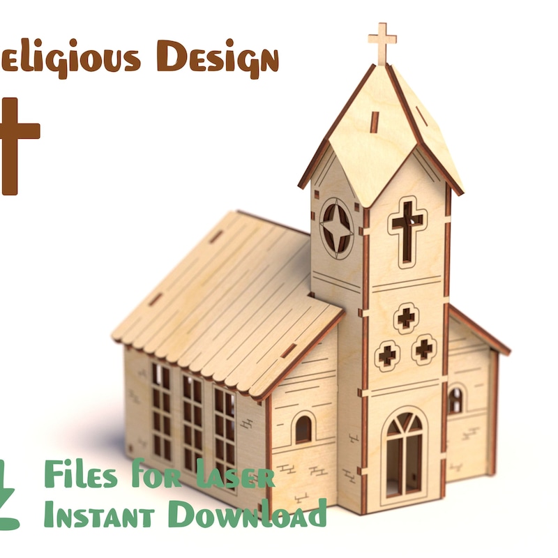 Church Building Model - Etsy