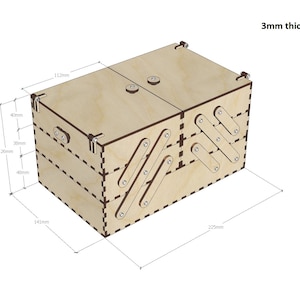 Transformer Box With 5 Compartments - Laser Files - CDR, DXF, SVG ...