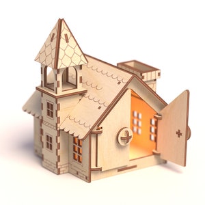 Church Ver2 - Laser Files - Building Modelling - Custom Files for Laser ...