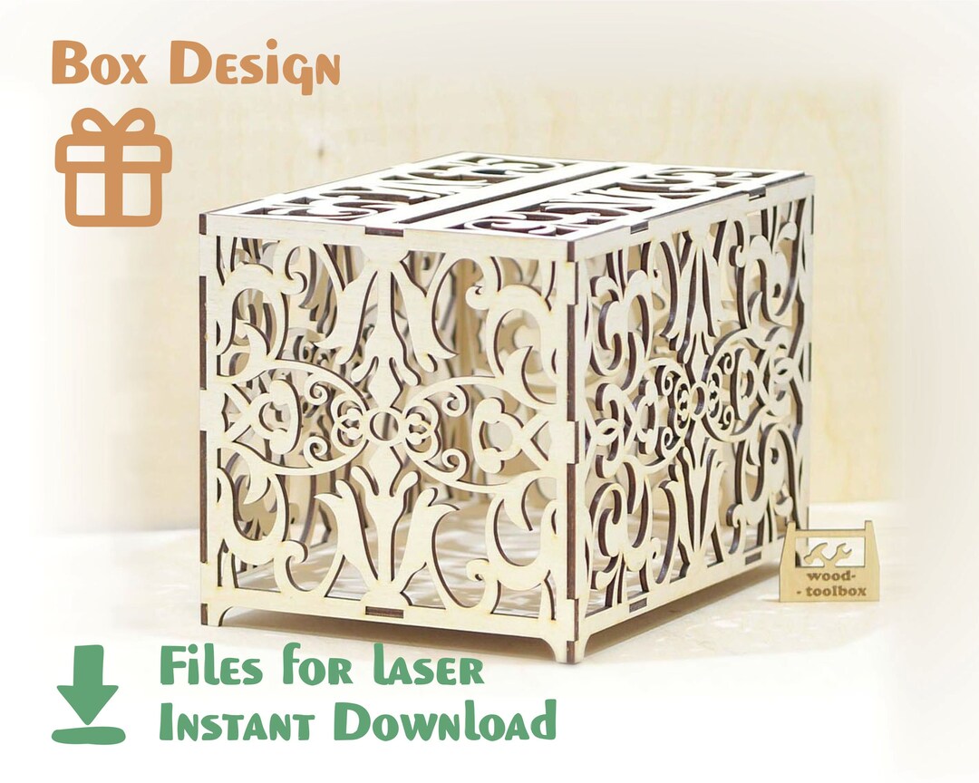 Lace Box - Files for Laser Cutting - Gift Box Laser Files, Wooden Box ...