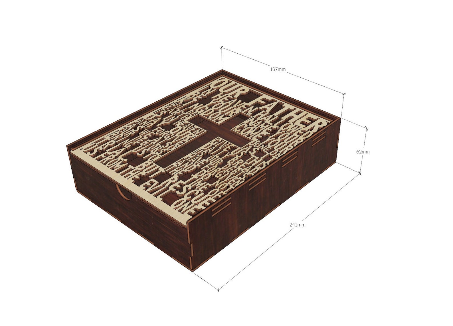 Prayer Box – LASER Cut File Svg / Cdr, Laser Cut Prayer Box Template ...