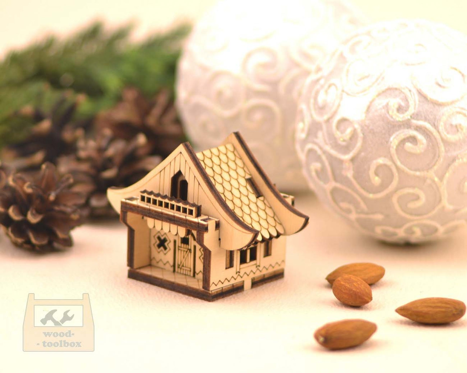 Little Christmas Houses 6 Pieces Laser Cut Files - Etsy