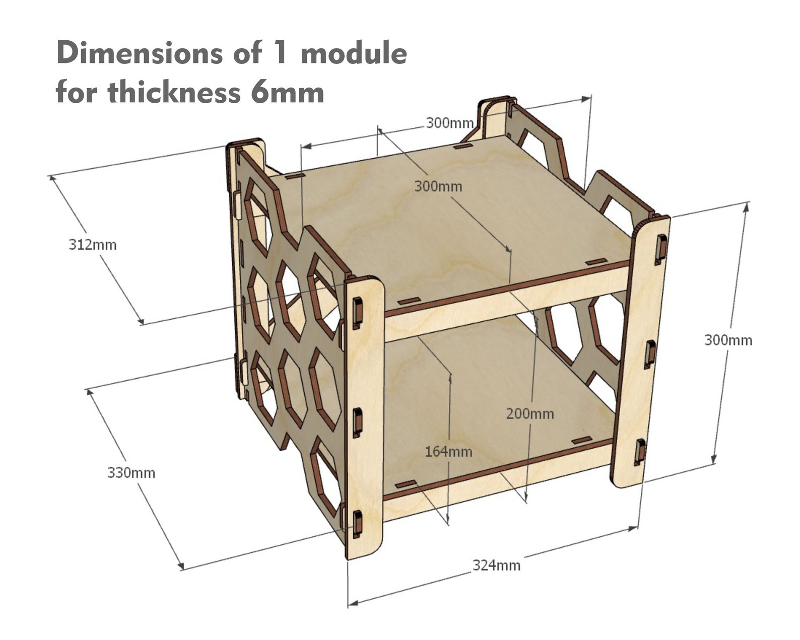 Modular Shelves Files for Laser Cutting Machines and CNC - Etsy