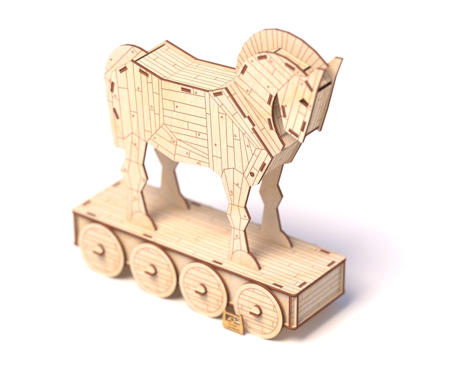 Trojan Horse Medieval Models Laser Cut File. Cdr, Dxf, Ai, Svg Files ...