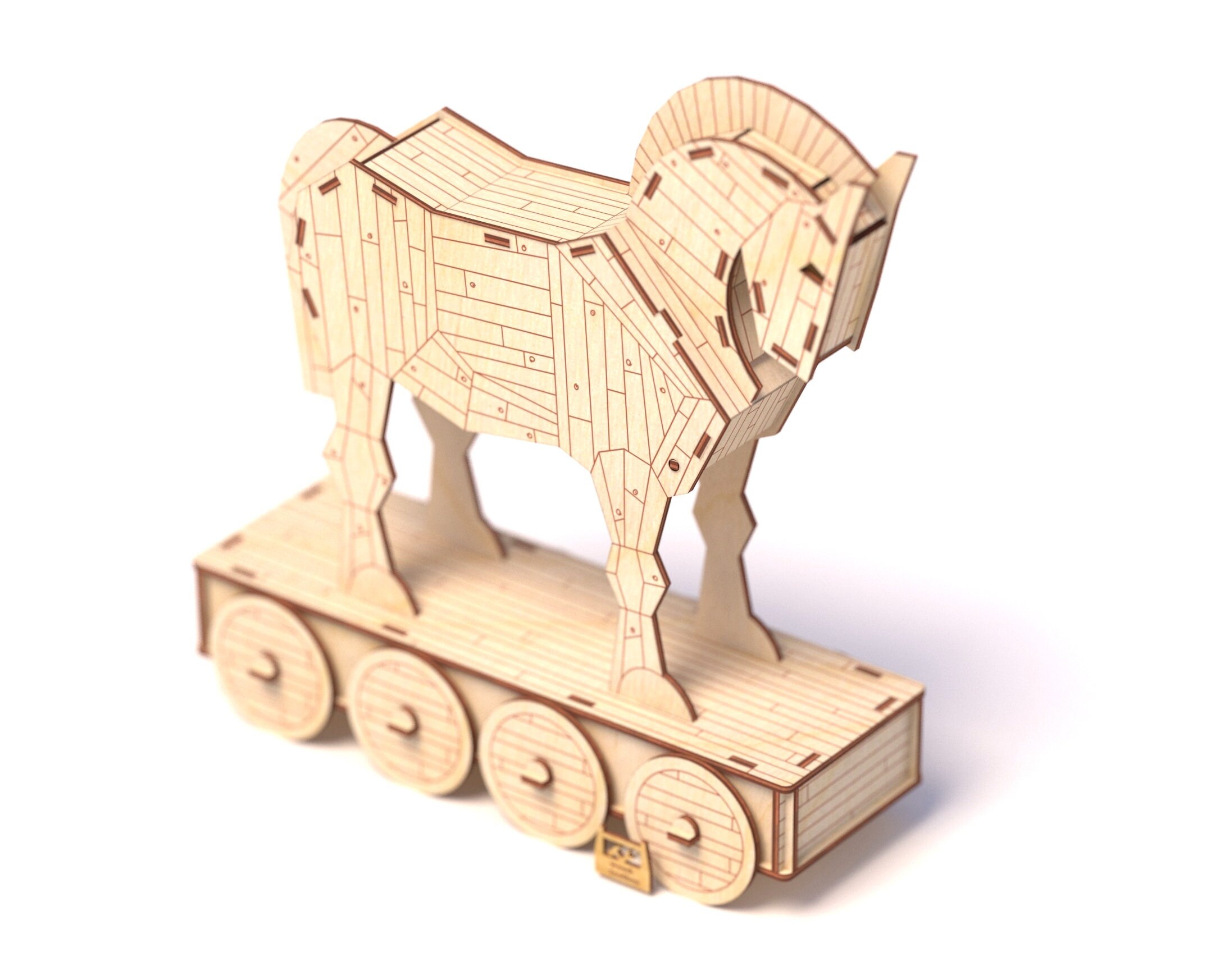 Trojan Horse Medieval Models Laser Cut File. Cdr Dxf Ai - Etsy Australia