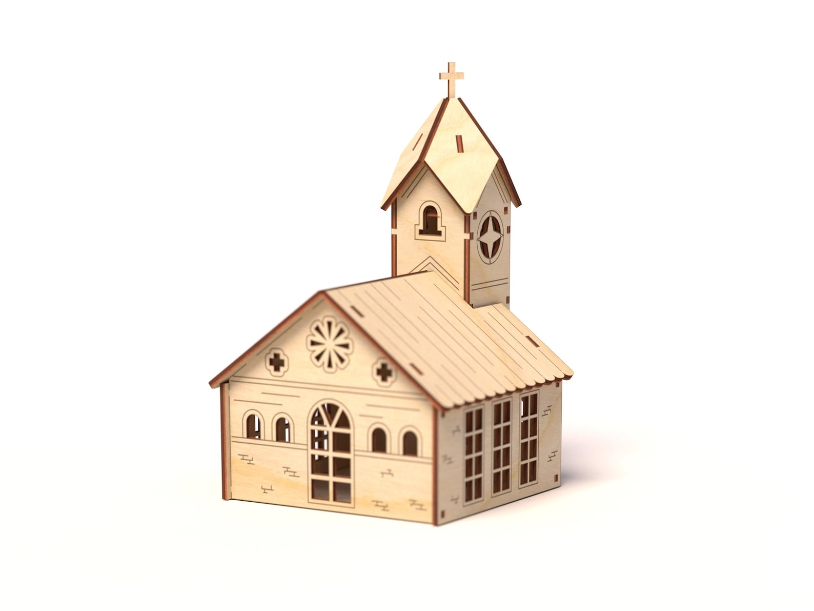 Church Laser Files Building Modelling Custom Files for Laser Cutting ...