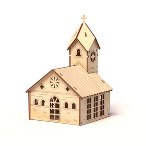 Church - Laser Files - Building Modelling - Custom Files for Laser ...