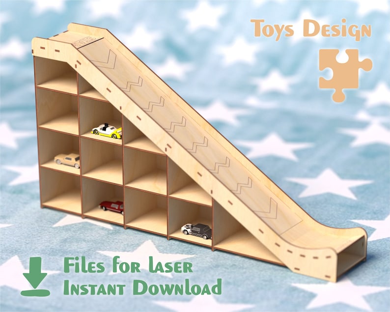Car Jumping Ramp – Laser Cut Files. Digital Template Kids's Games ...