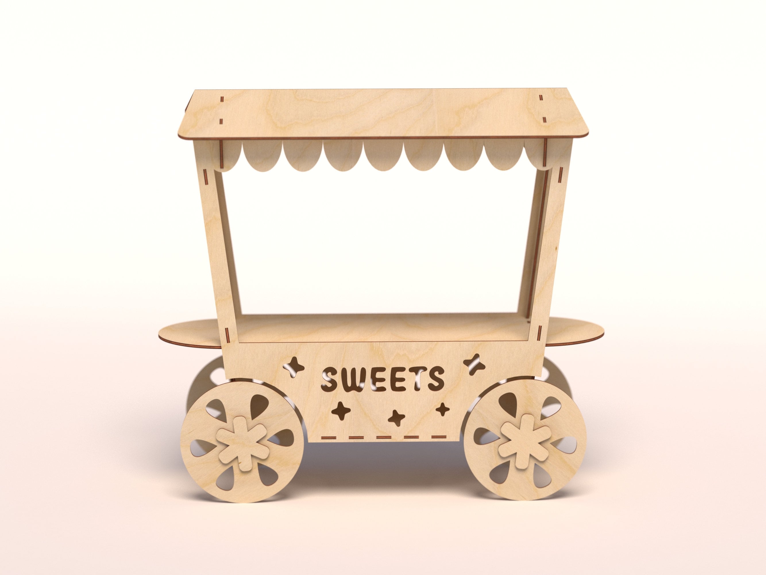 Laser Cut Sweet Cart Version 4 – Laser Cut Files SVG DXF CDR - Vector ...