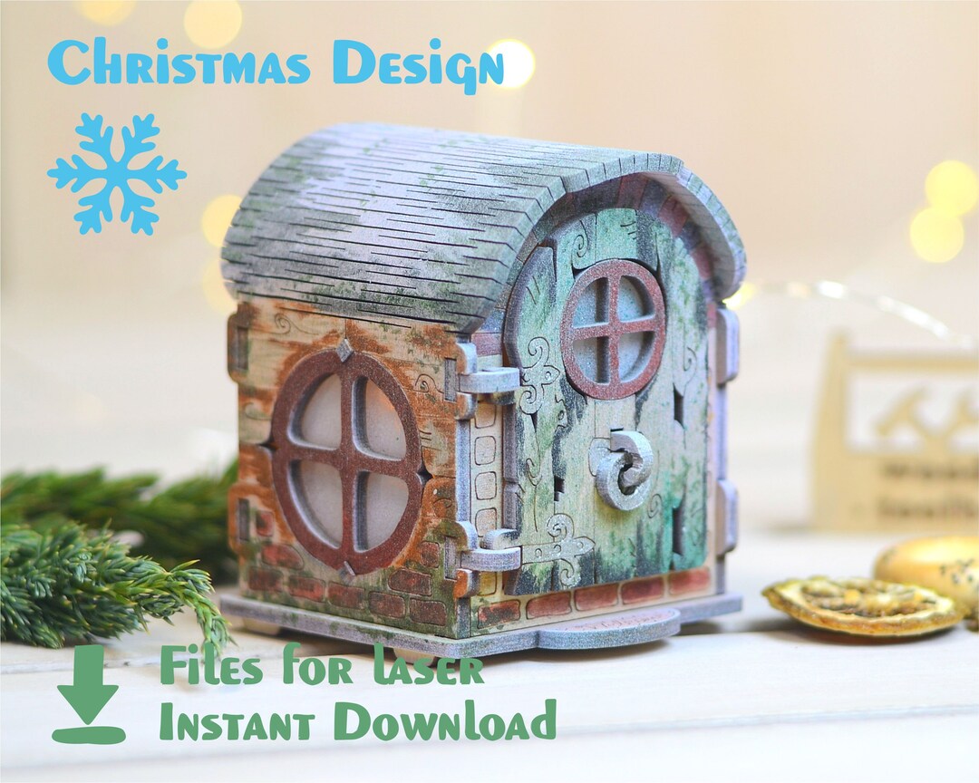 Fairy Tale House - Magic Door – Digital Laser Cut Files. Templates ...