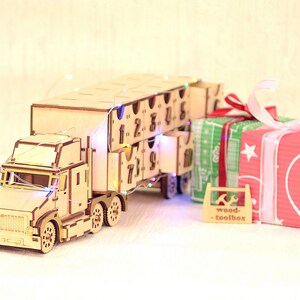 Christmas Advent Truck – Laser Cut Files, Wooden Christmas Advent ...