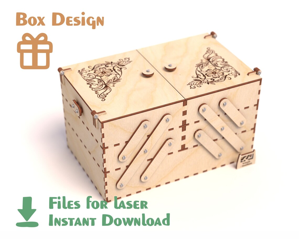 Transformer Box With 5 Compartments Laser Files CDR DXF - Etsy