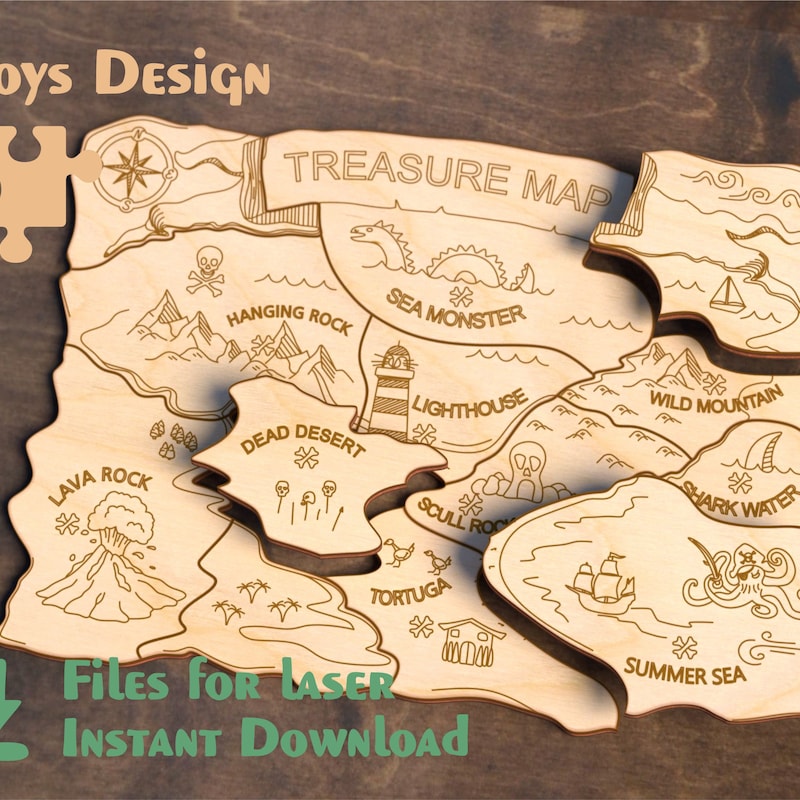 Pirate Treasure Map - Etsy