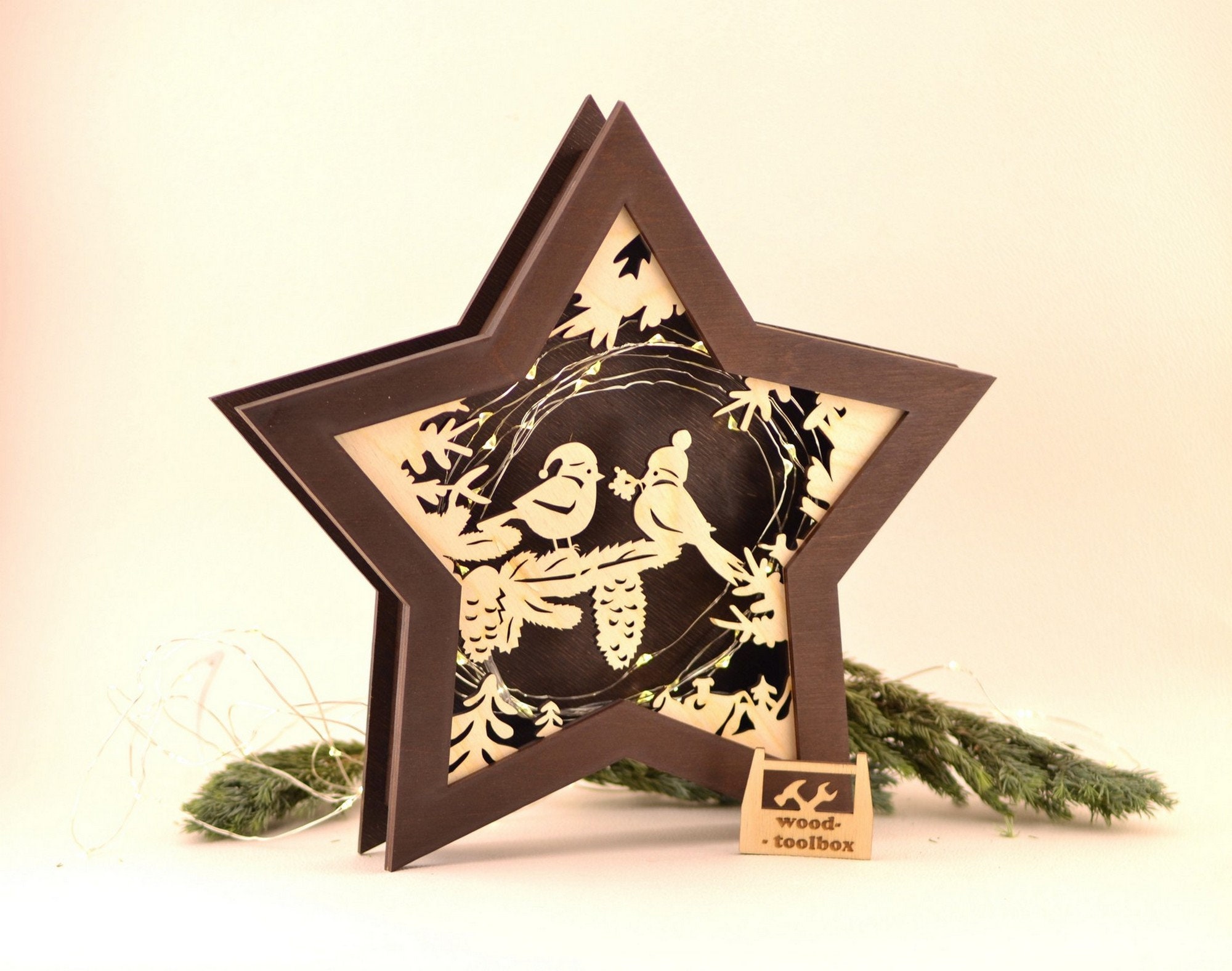 Сhristmas Star Light Lasercut Svg - 6 Items- Laser Cut File. SVG Files ...