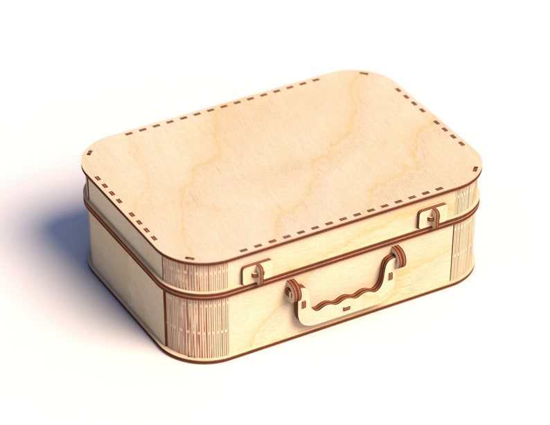 Suitcase - Files for Laser Cutting and Engraving - Vector Design - SVG ...