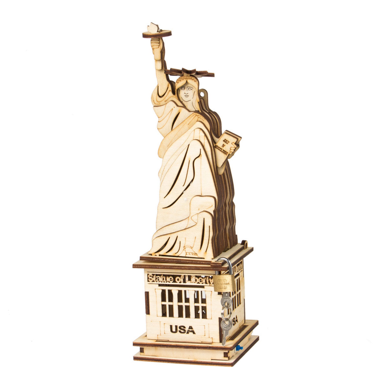 Statue of Liberty - Laser Cut Files. SVG, DXF, CDR. Glowforge Files ...