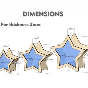 Star Box / Wooden Basket – Laser Cut Files - Christmas Digital Template ...