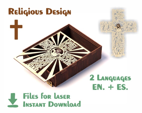 Prayer Box and Cross Version 2 Laser Cut File SVG Laser - Etsy