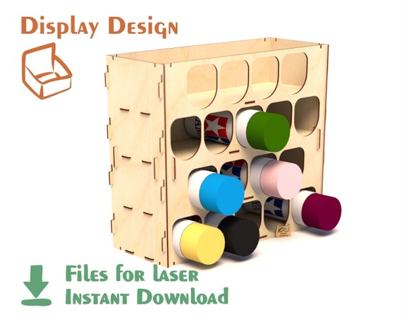 Spray Holder Laser Files. CDR DXF Etc. | Etsy