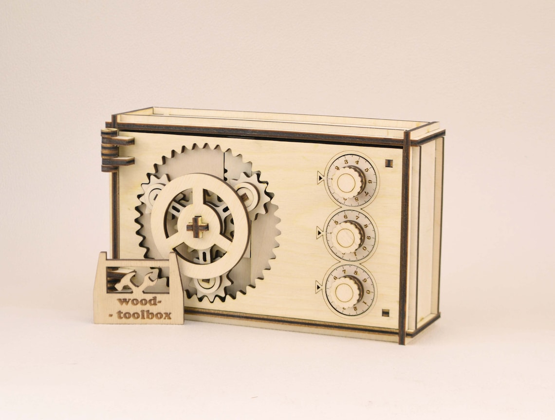 Coded Wooden Box – DXF Files for Laser Cut, Box Cut File, CDR Files for ...