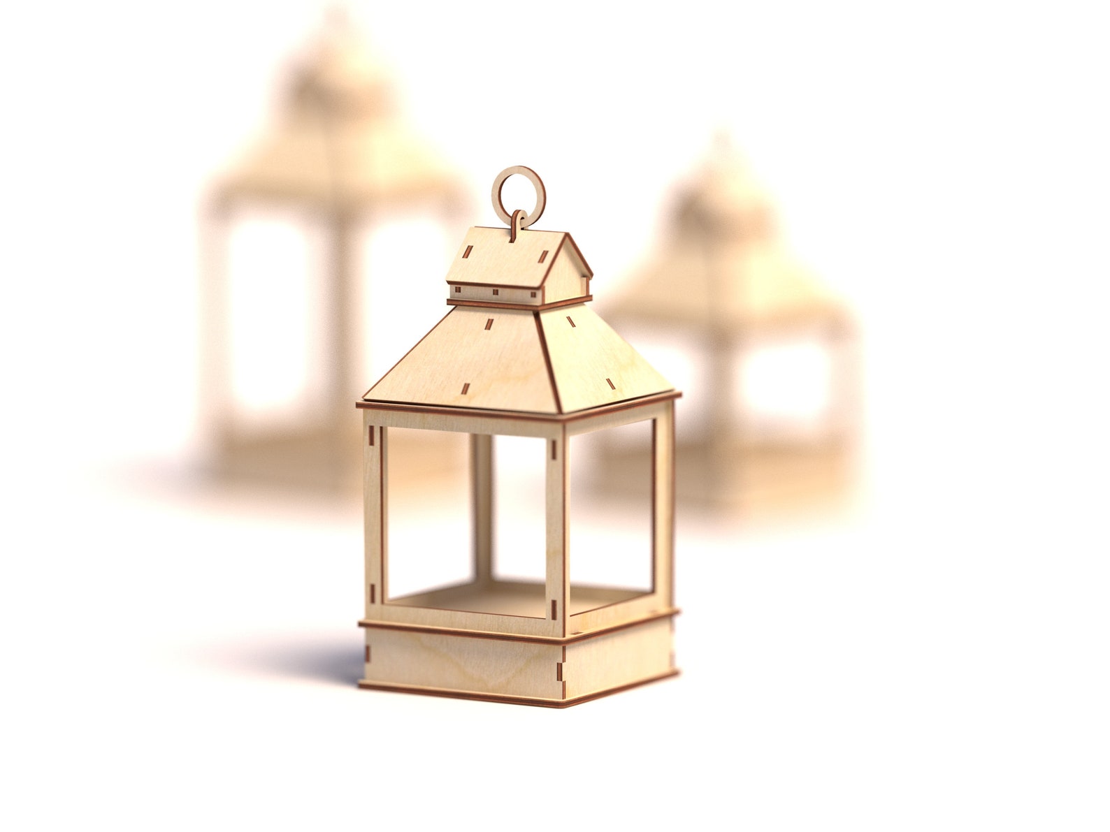 Simple Lantern Ver2 - Laser Cut File. Cdr, Dxf, Ai, Svg Files. Instant ...