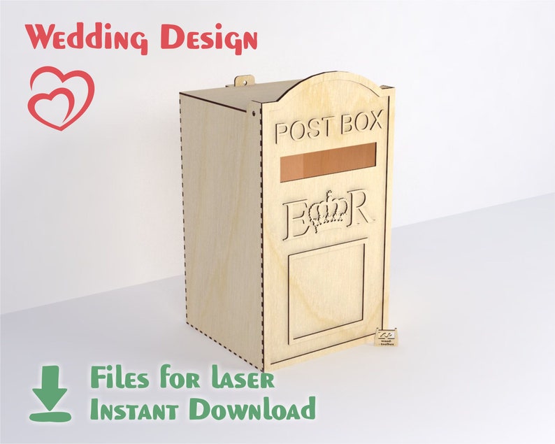 Wedding Post Box Laser Cutting File Wedding Design / SVG - Etsy