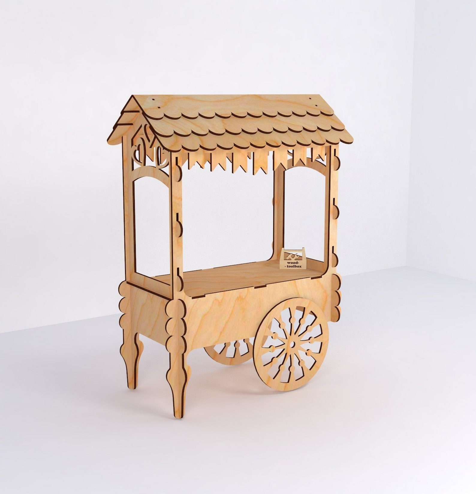 Sweet Cart Version 2 – Laser Cut Files SVG DXF CDR Vector Plans, Cnc ...