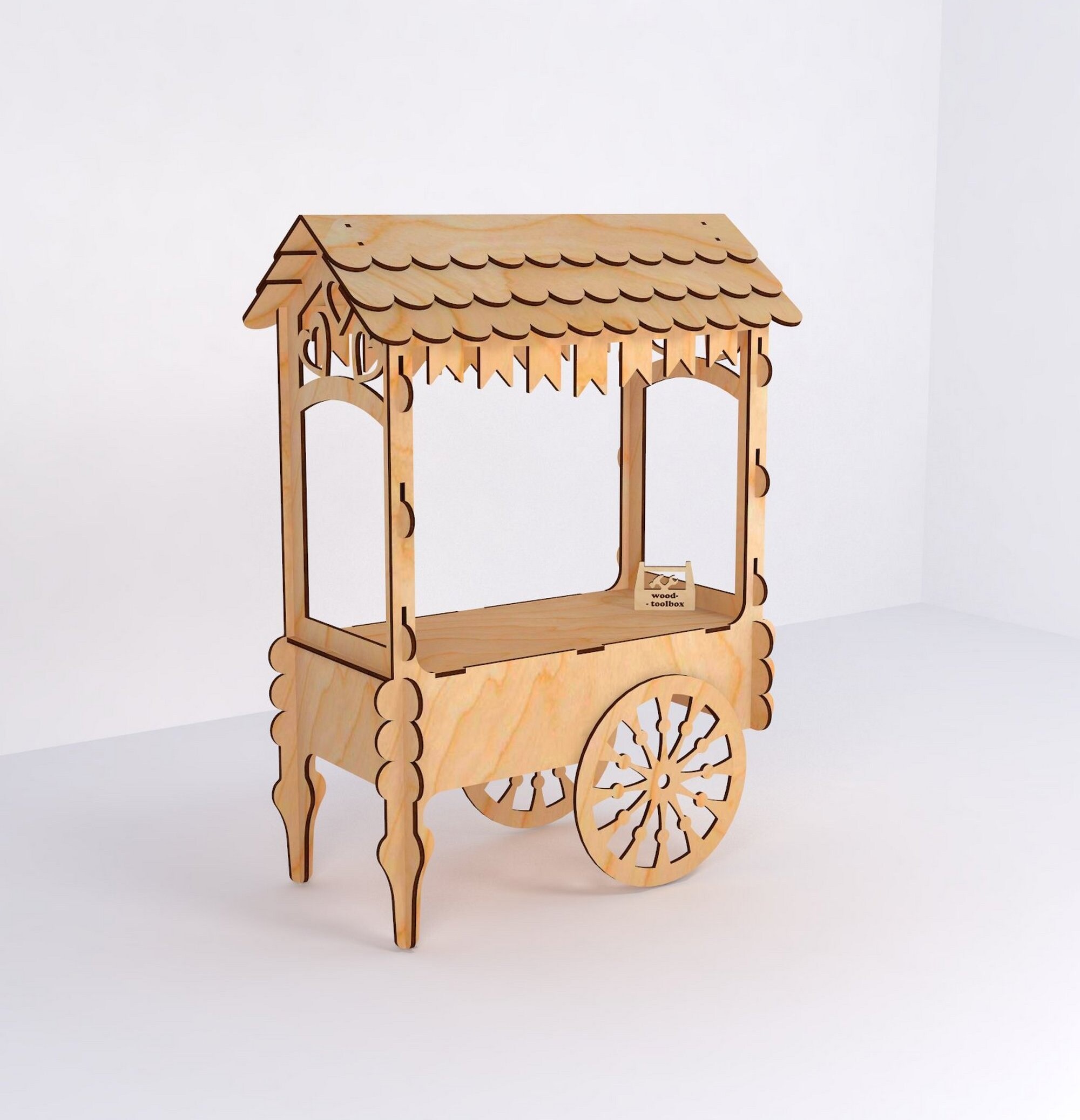Sweet Cart Version 2 – Laser Cut Files SVG DXF CDR Vector Plans, Cnc ...