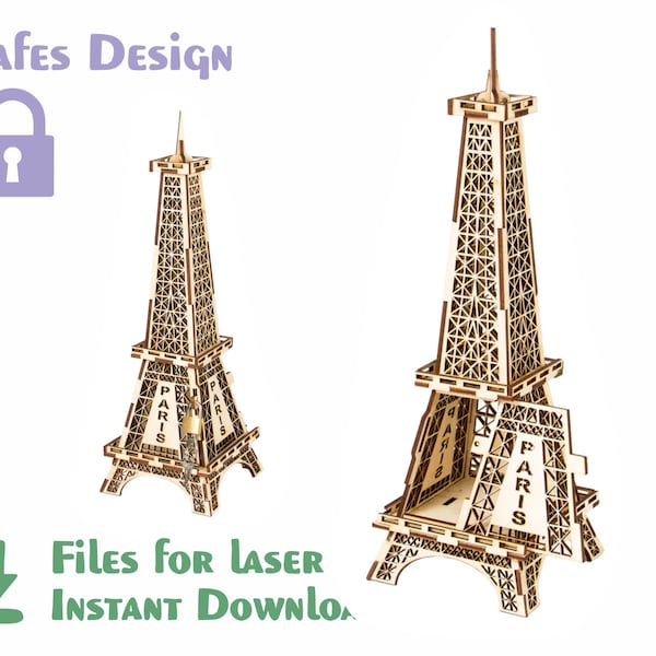 Eiffel Tower Glowforge File - Etsy